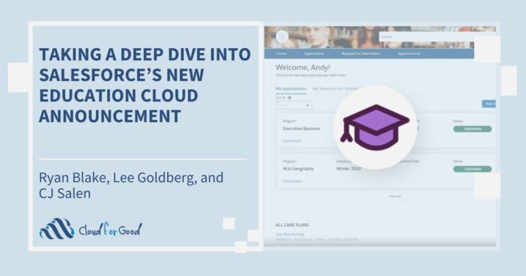 Taking a Deep Dive Into Salesforce’s New Education Cloud Announcement - Cloud for Good